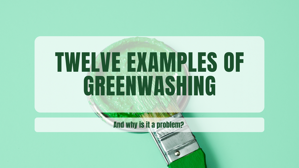 Twelve Examples of Greenwashing