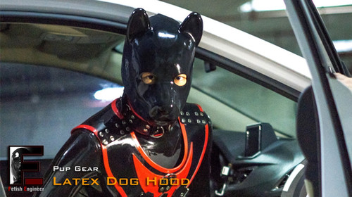 1.5mm Latex Dog &Puppy Hood with Zip Back | Latex artisan