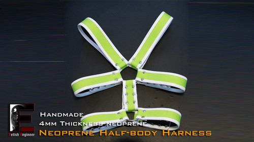 Colorful Neoprene Y-Harness Freedom | Latex artisan