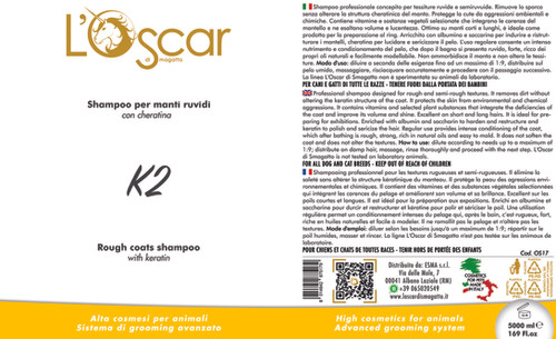 K2 - Shampoo Manti Ruvidi - Cod: OS17 Tanica da 5000 ml | L'Oscar di ...
