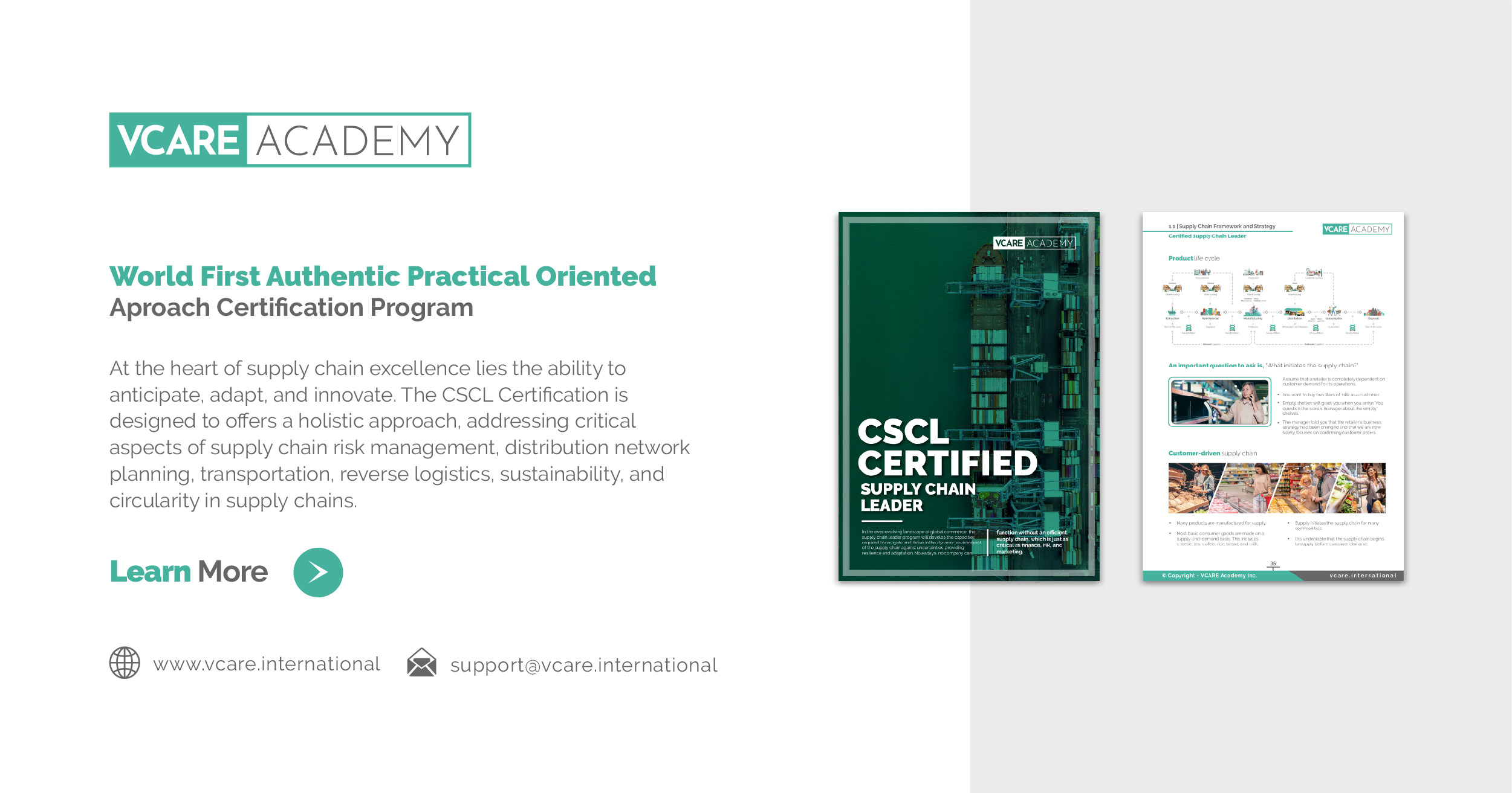 (CSCL) Certified Supply Chain Leader | VCARE Academy, Canada