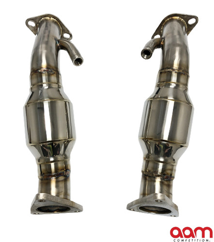 AAM Competition 370Z G37 Resonated Test Pipes | NDI Sports Cars