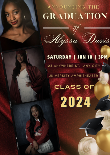 Graduation Announcement -ANC-0008 | Sincerely,TheseHands