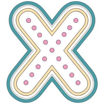 X Cookie Cutter | Mom's Baking