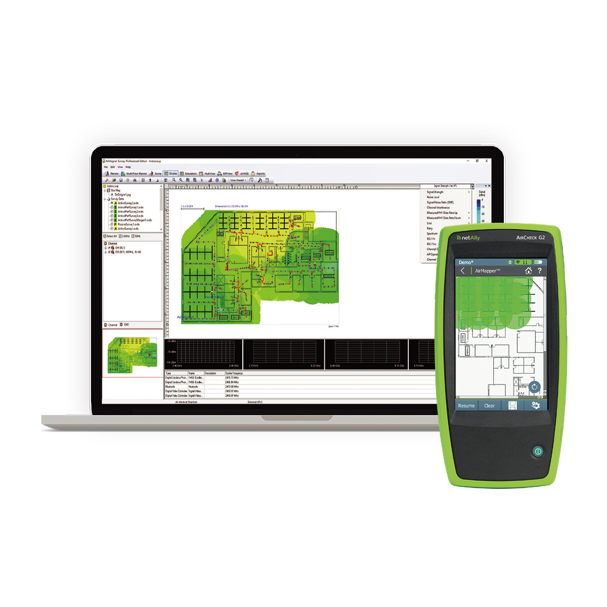 NetAlly | AirMagnet Survey PRO 無線網路現場勘察軟體