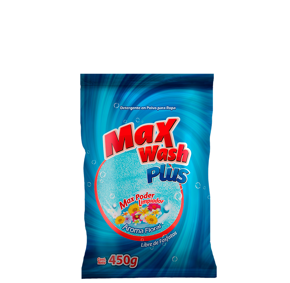 Detergente en Polvo Max Wash Plus 450 G | ATW Ecuador