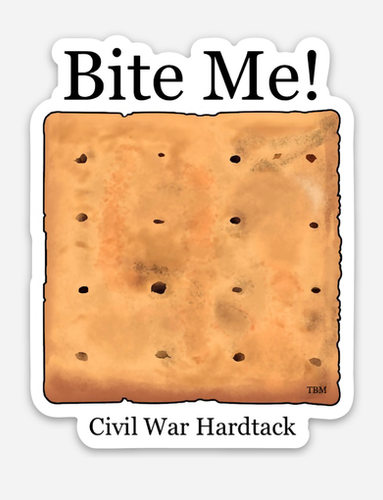 Civil War Hardtack - Sticker or Magnet | The Badge Maker, LLC