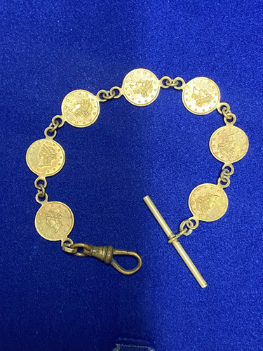 Antique Coin Watch Chain | The Badge Maker, LLC