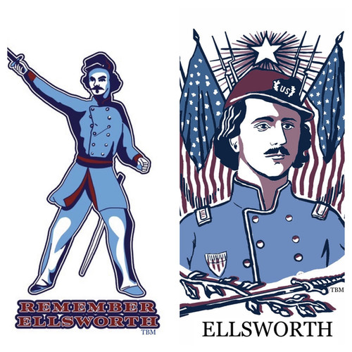 Elmer Ellsworth - Sticker or Magnet | The Badge Maker, LLC