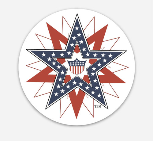 Star of the Union - Sticker or Magnet | The Badge Maker, LLC
