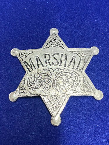 Marshall - Western Law Man - Badge | The Badge Maker, LLC