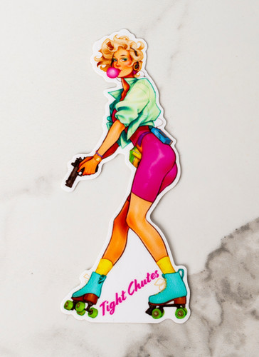 Rollergirl Sticker | Tight Chutes