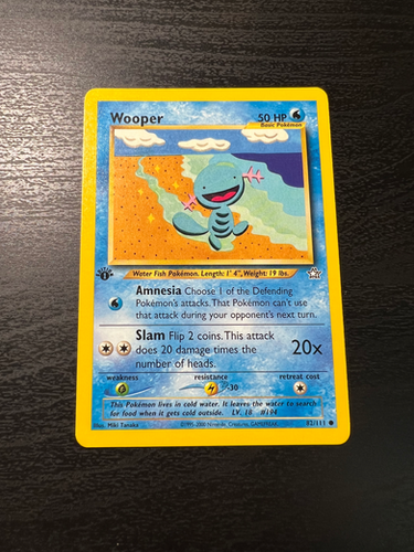 Neo Genesis 1st Edition 82/111 Wooper Pokemon Card | Cheeses Treasures