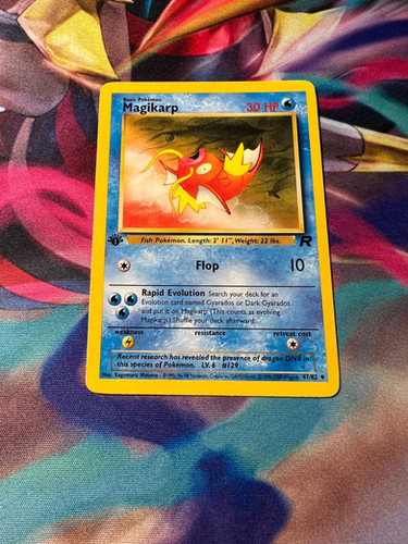 Team Rocket 1st Edition 47/82 Magikarp Pokemon Card | Cheeses Treasures