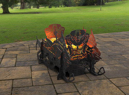 Snowmobile Fire pit | Maine Off Road Enter