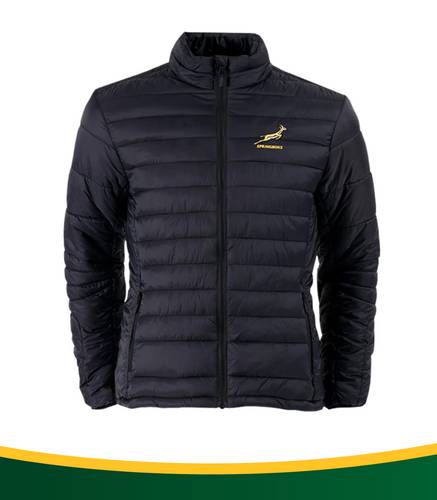 SpringBoks - Mens Puffer Jacket - Black | Indoblu