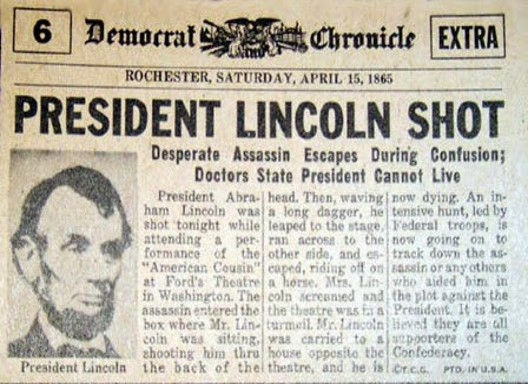 PRESIDENT LINCOLN SHOT