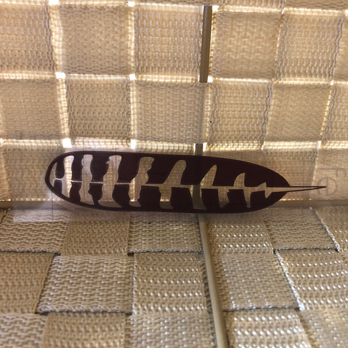 Great Horned Owl Tail Feather Vinyl Transfer Decal | falconrygirl