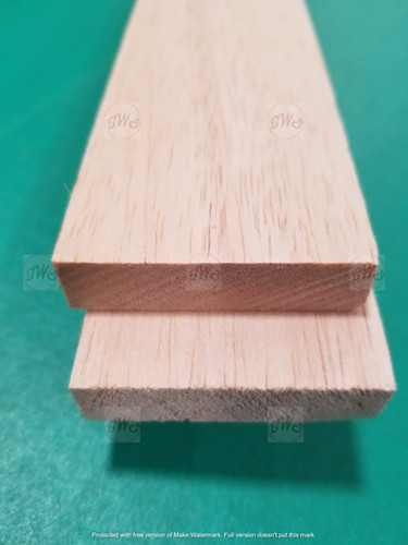 Balsa Block 1/2 x 2 x 12" (1) 1721 | Balsa Wood Shop