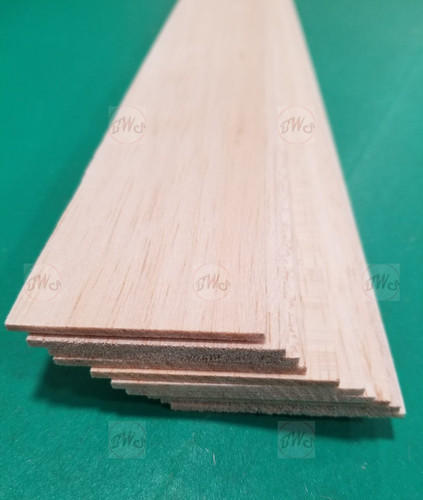 Balsa 1/8 x 2 x 36" 1123 | Balsa Wood Shop