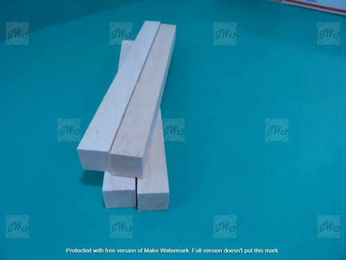 Balsa Block 1 x 1 x 12" (1) 1713 | Balsa Wood Shop