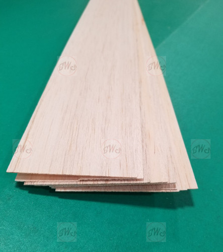 Balsa Sheet 1/32 x 3 x 36" (10) 1130 | Balsa Wood Shop