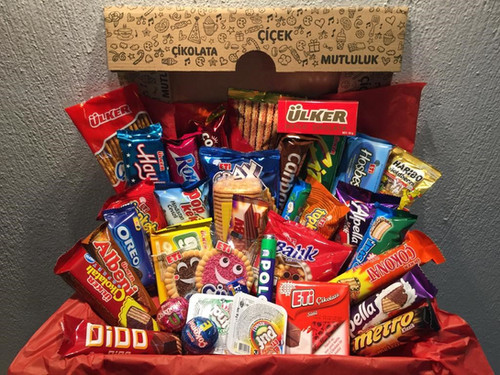 Kırmızı Büyü Abur Cubur 29 Parça | Jelibon Sepeti | Lezzetli ...