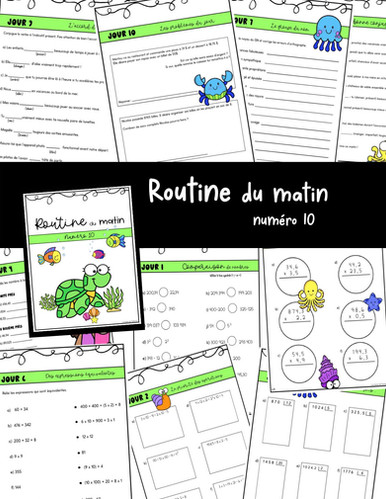 Routine du matin #10- 3e cycle | La classe de Catherine