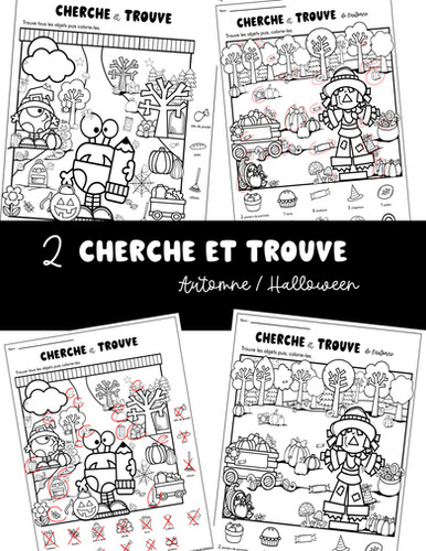 2 Cherche et trouve - Automne / Halloween | La classe de Catherine
