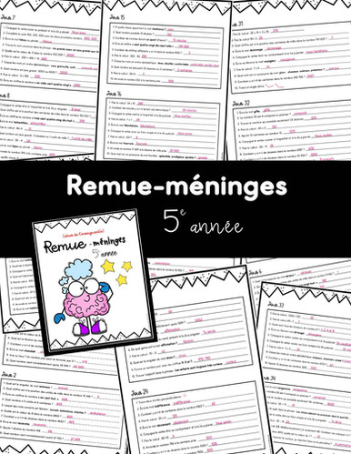 Remue-méninges - 5e année | La classe de Catherine