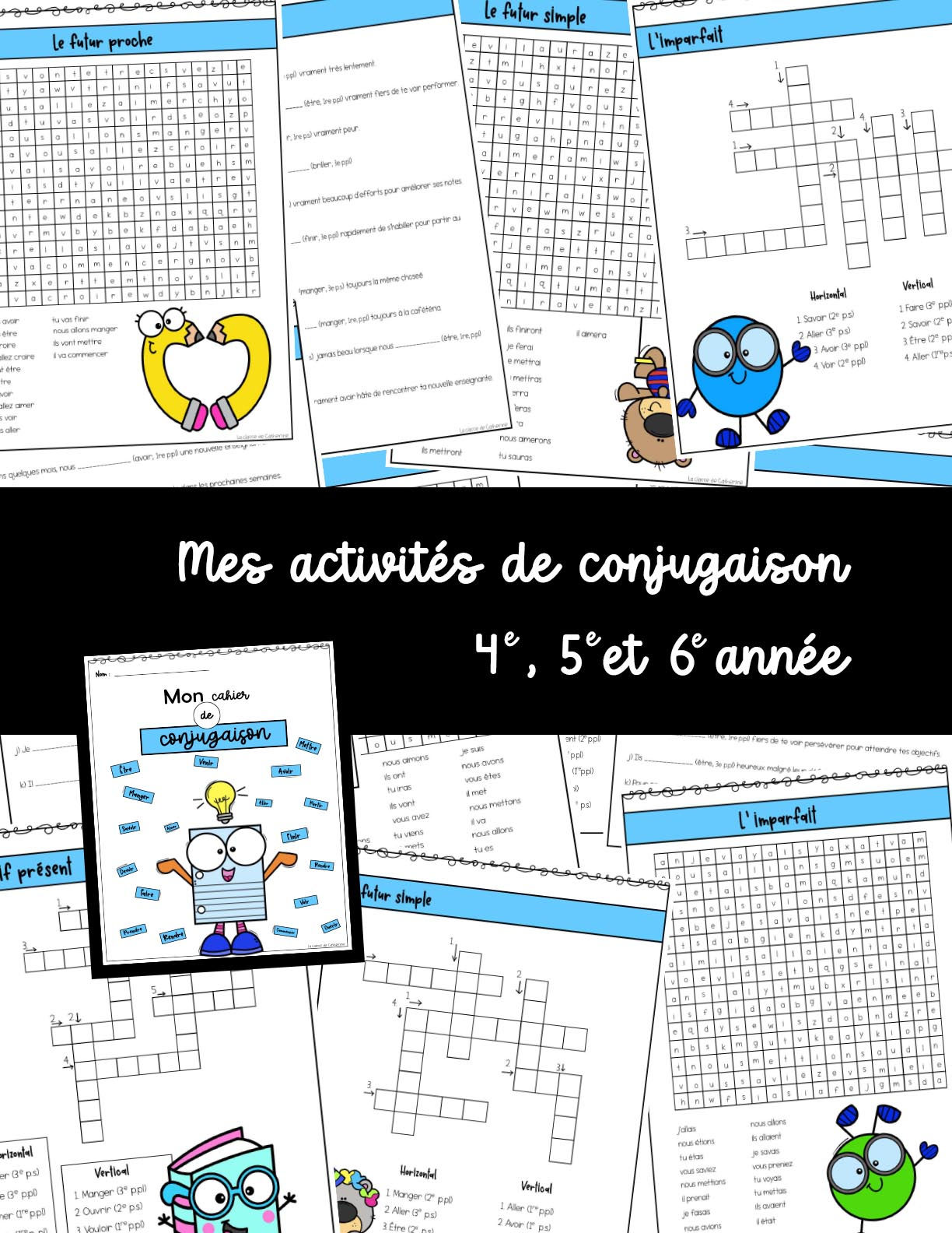 Mes activités de conjugaison - 4e à 6e année | La classe de Catherine