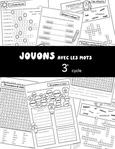 Jouons avec les mots - 3e cycle | La classe de Catherine