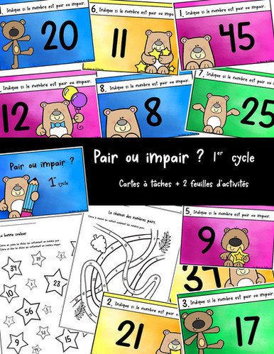 Pair ou impair ? 1er cycle | La classe de Catherine