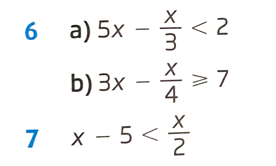 Resolução de Inequações
