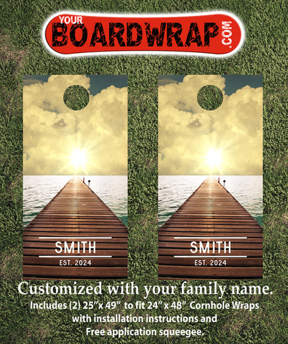 Custom Cornhole Wrap 733 | yourboardwrap