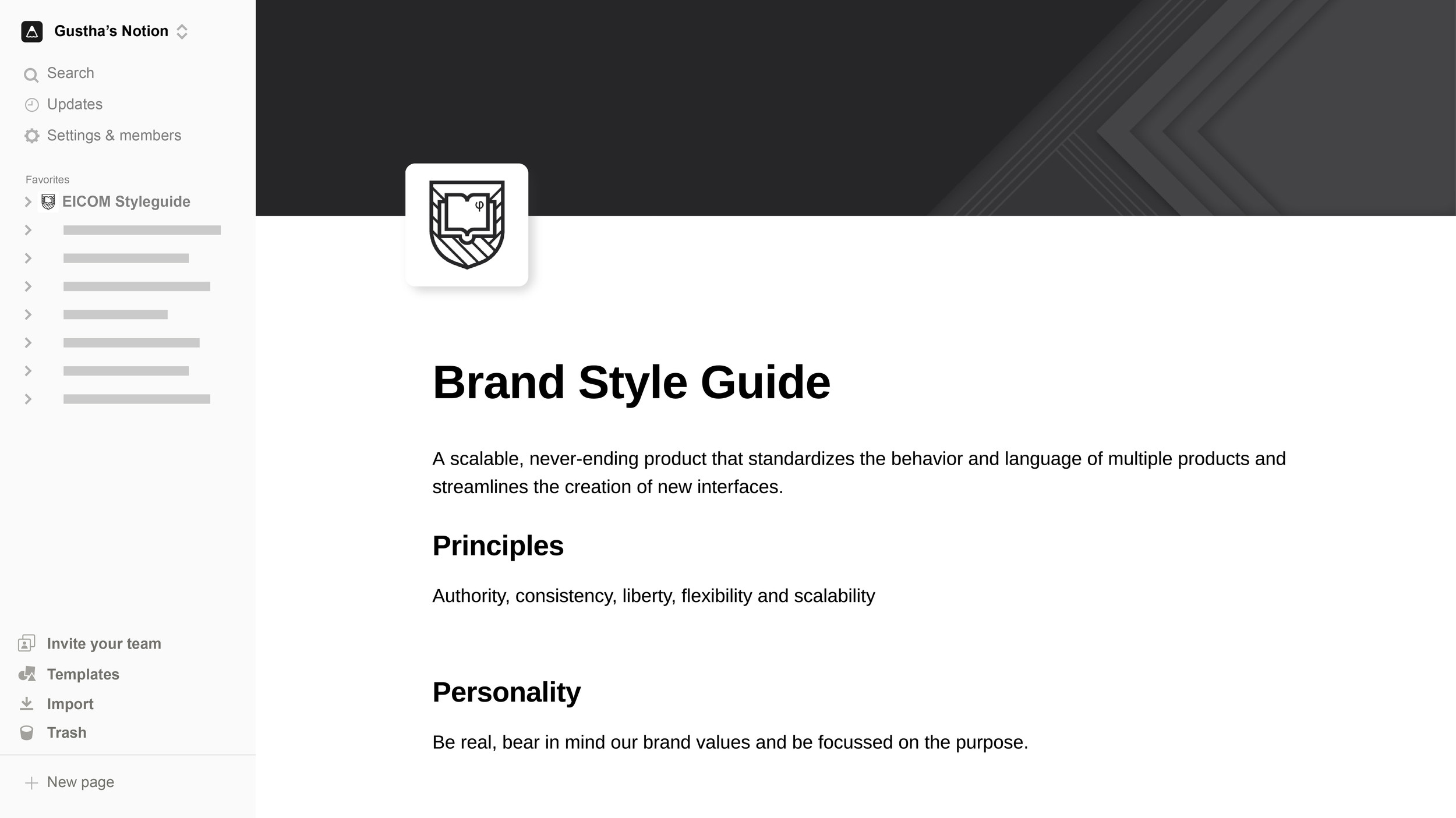EICOM Styleguide | Gustha