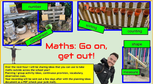 Outdoor Maths: ‘Go on, get out’ webinar and planning | On Track With Mr Mc