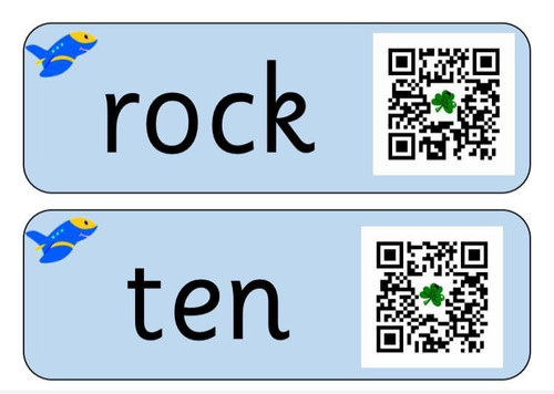 QR Code Scan and Read word cards (over 300 word cards real and nonsense ...