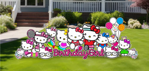 Hello Kitty Theme | Houston Area Yard Signs