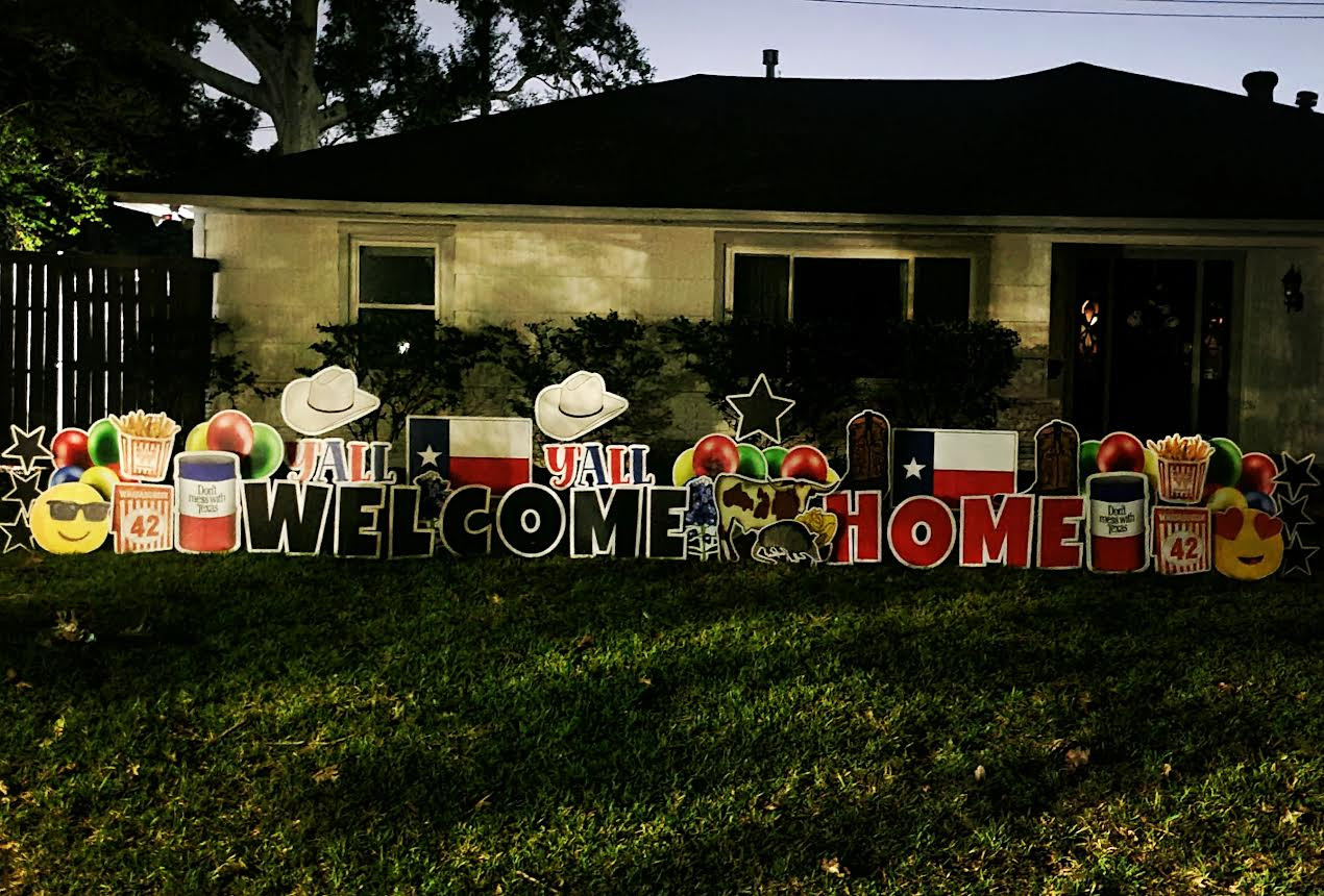 Yard Card Signs for Welcome Home Houston Area Yards