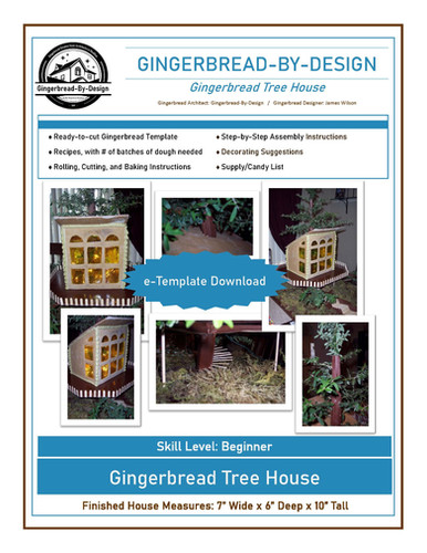 Gingerbread Tree House e-Template | GingerbreadByDesign