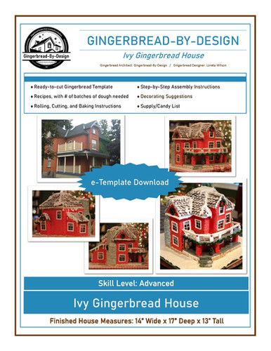 Ivy Gingerbread House e-Template | GingerbreadByDesign