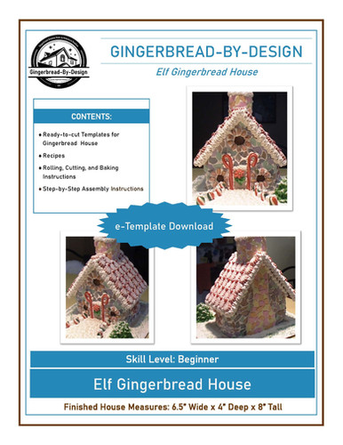 Elf Gingerbread House e-Template | GingerbreadByDesign