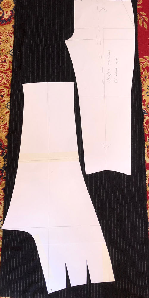 Striped Trouser Pattern Layout | The HTA