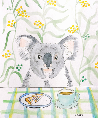Bushfire Fundraiser- Colouring Book: Animals Eating Food | Lenko Sweaters