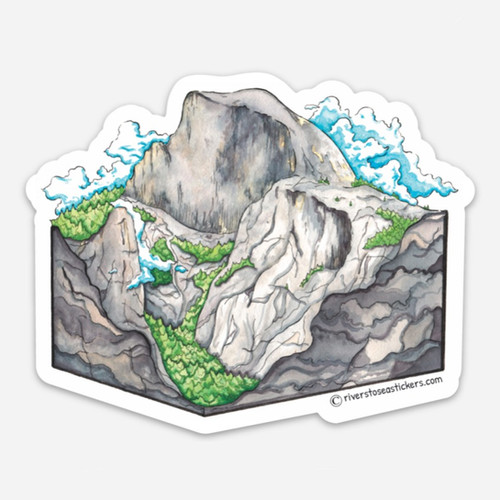 Half Dome Sticker | Mysite