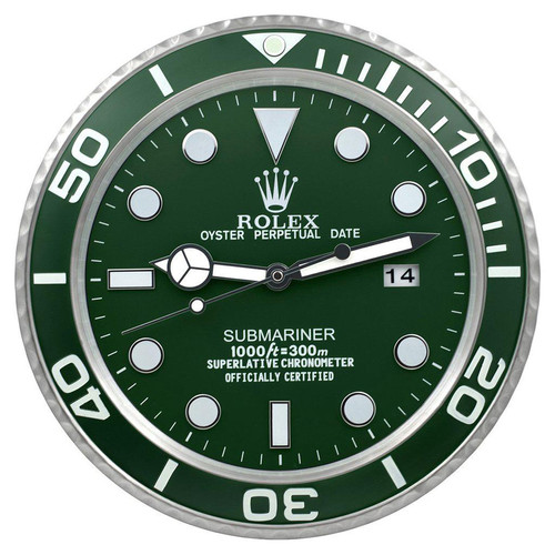 Rolex Submariner All Green Hulk Style | Wall Clock | Wclocks | Wall Clock