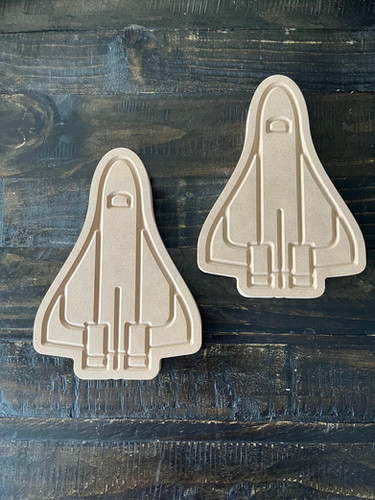 Unfinished MDF Space Shuttle cutout | Mateo Woodworks