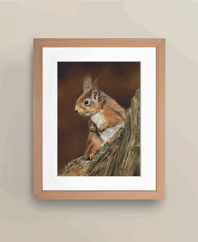 'The Autumn Squirrel' A4 Limited Edition Print | Tracey Walder