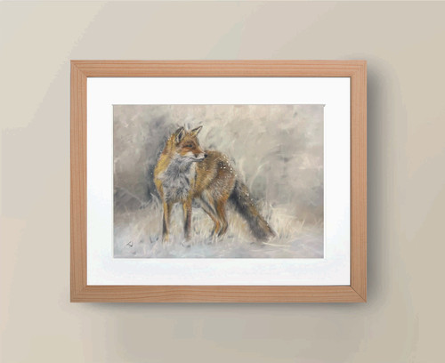 'The Winter Fox' A4 Limited Edition Print | Tracey Walder